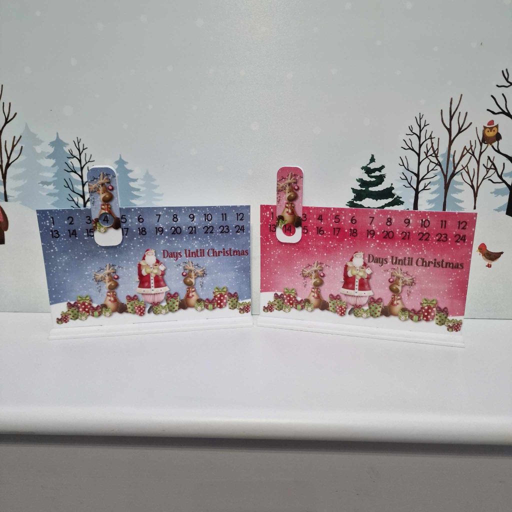 Sublimation sheet for slide a long countdown - tall santa - Manchester ...
