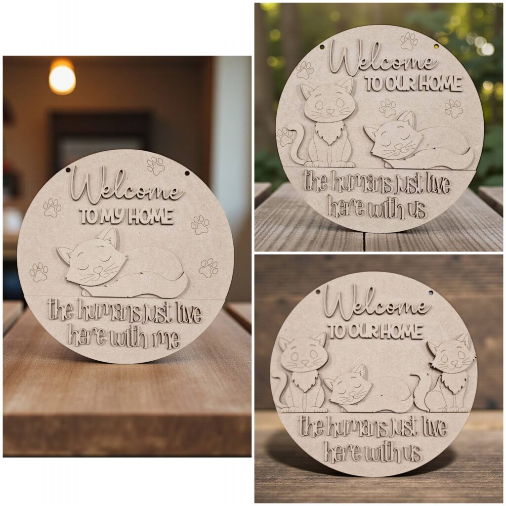 Cats - humans live with us 23cm
