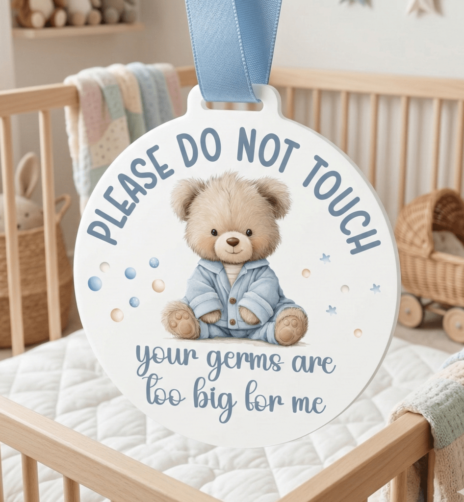 UV DTF – MS 017 - Baby Germ - teddy blue