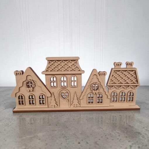 Gingerbread Village tealight holder