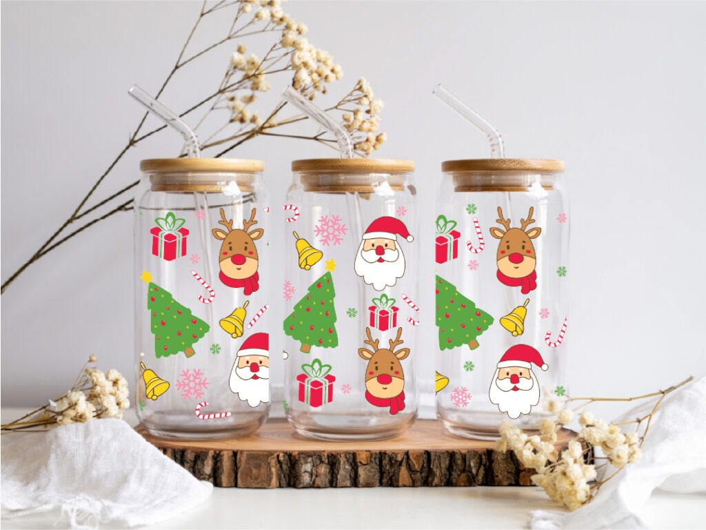 UV DTF – WRP 141 - Libbey wrap Christmas