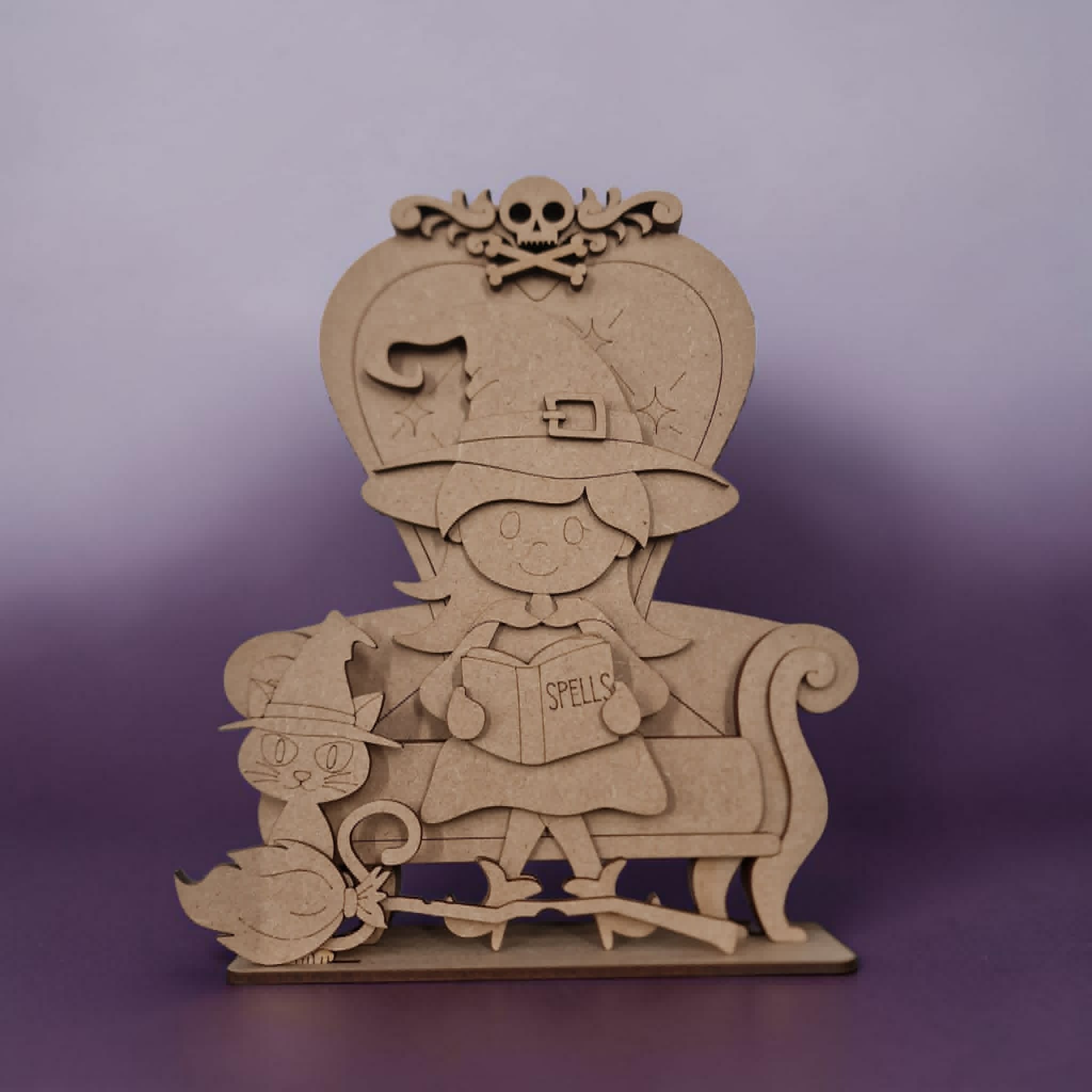 Witch shelf sitter with optional chair